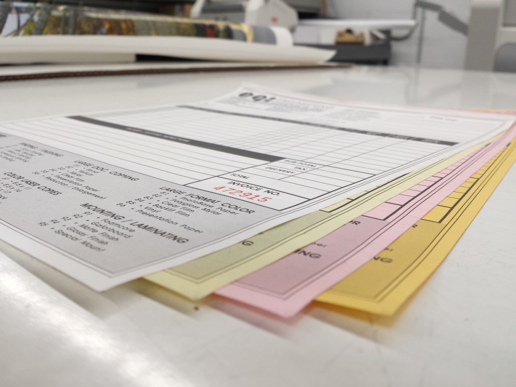 Custom printed forms - GInk Wraps and Signs